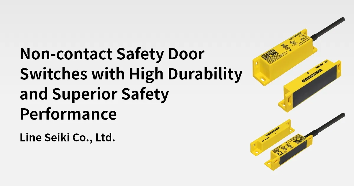 Non-contact Safety Door Switches with High Durability and Superior ...